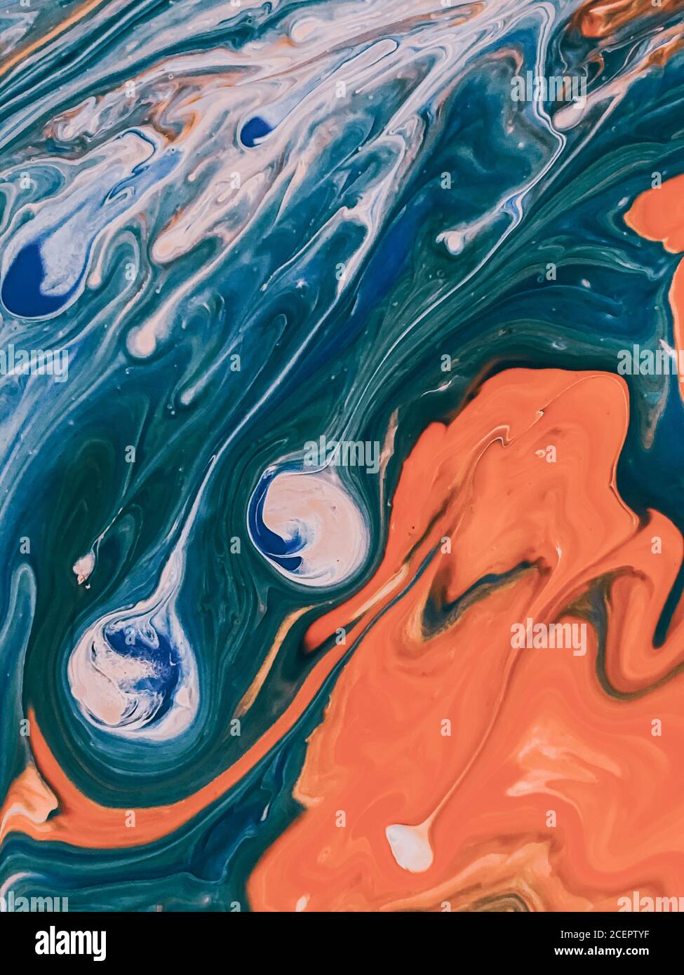 Beautiful oily painting with mixed colors - perfect for background or ...