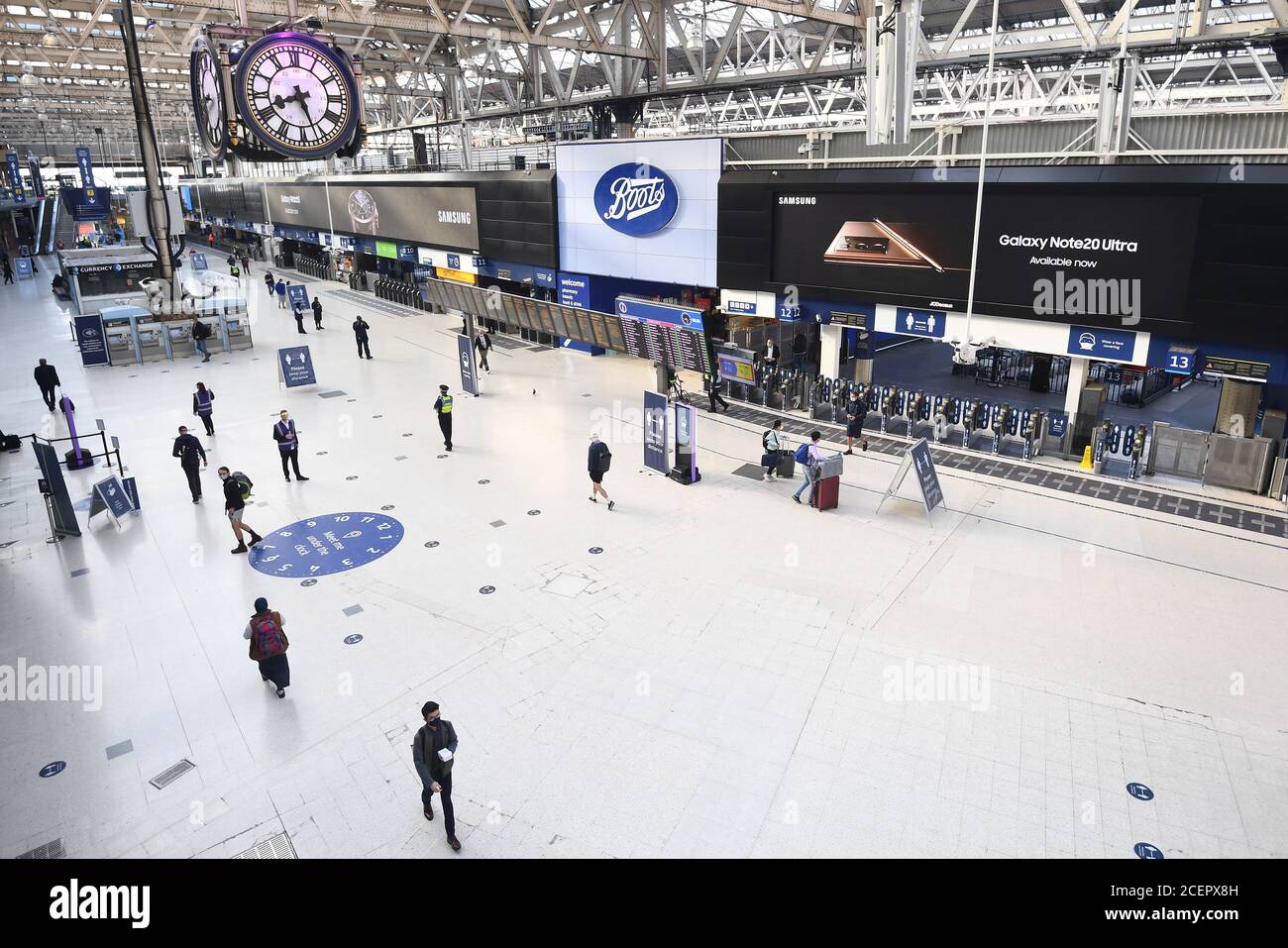 The concourse at London's Waterloo station - which is one of the ...