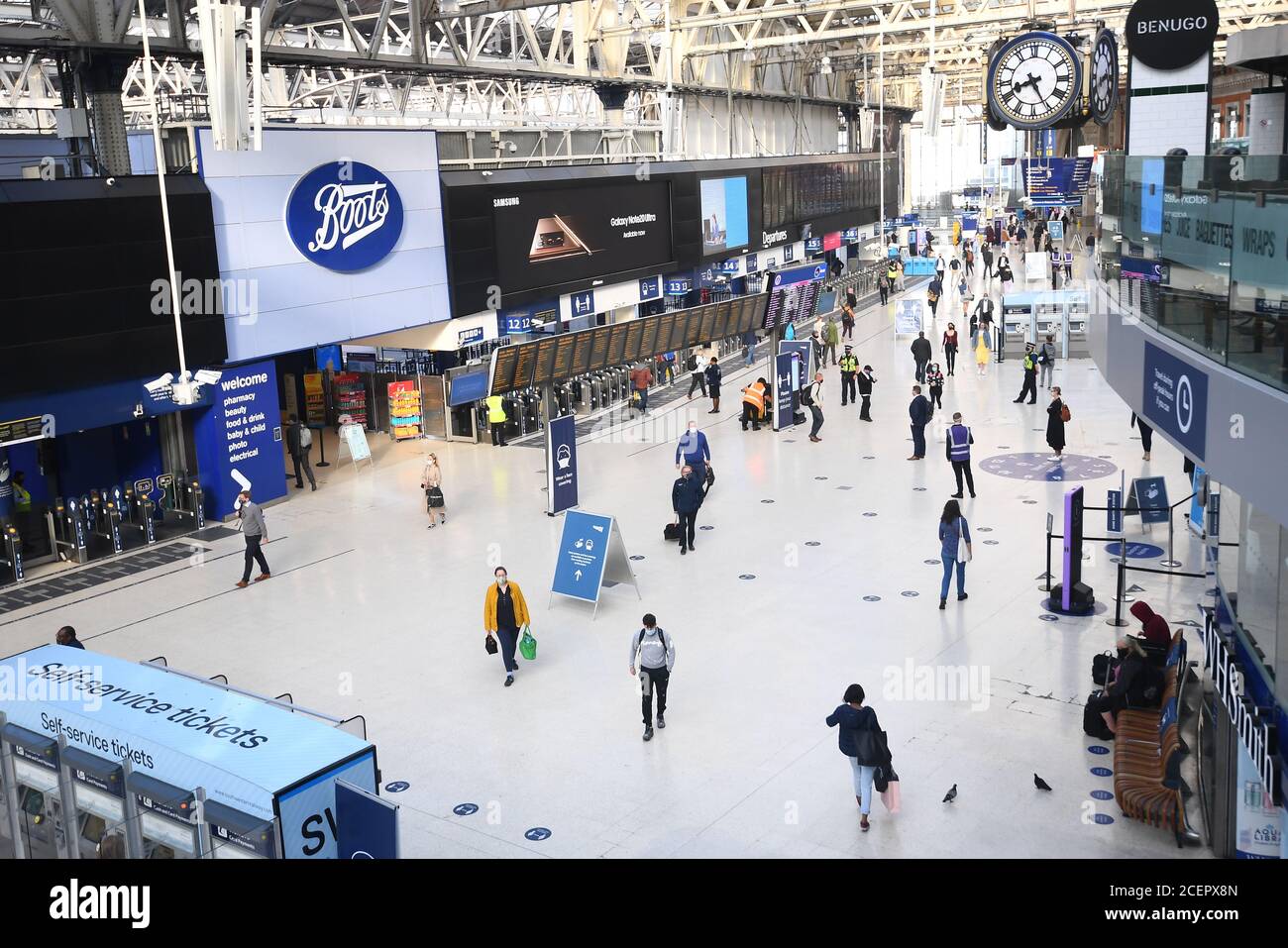 The concourse at London's Waterloo station - which is one of the ...