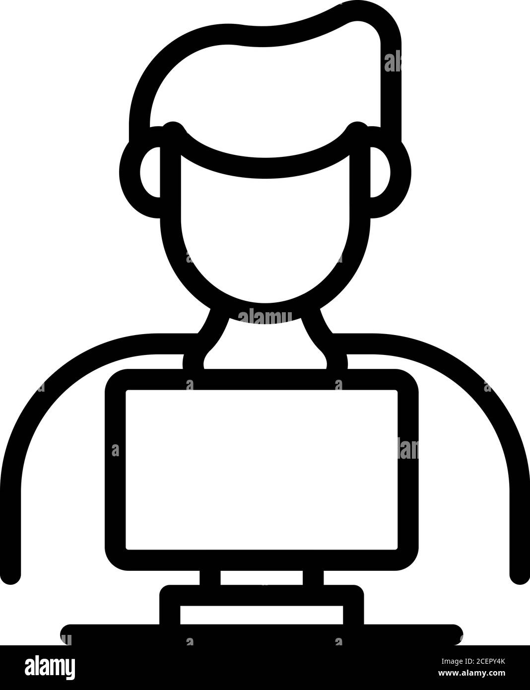 Freelance home office male Black and White Stock Photos & Images - Alamy