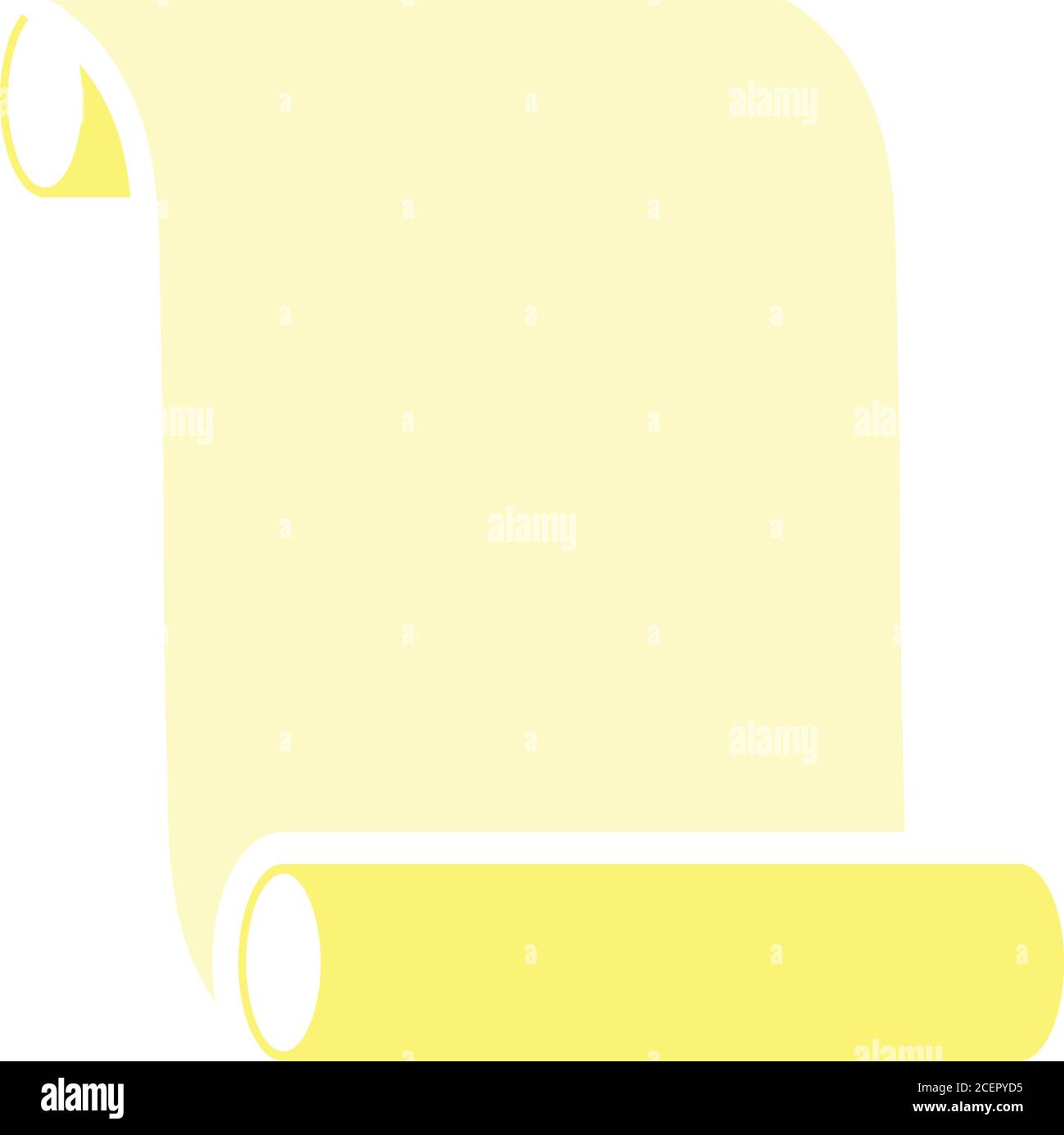 Canvas Scroll Icon. Flat Color Design. Vector Illustration Stock Vector ...