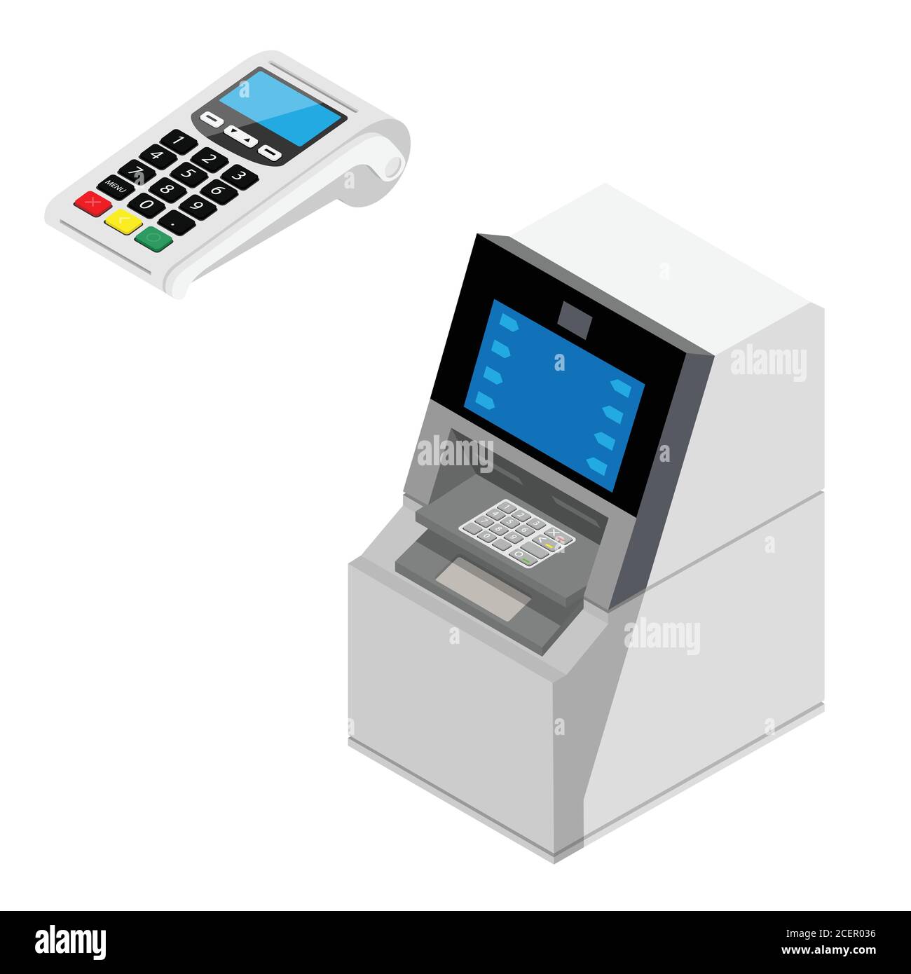 Automatic payment terminals Stock Vector Images - Alamy