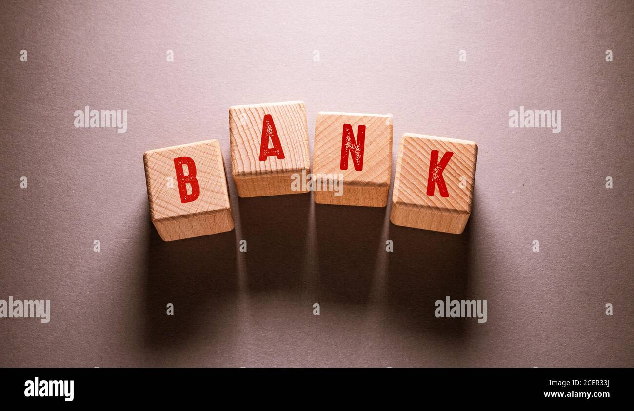Bank word hi-res stock photography and images - Alamy