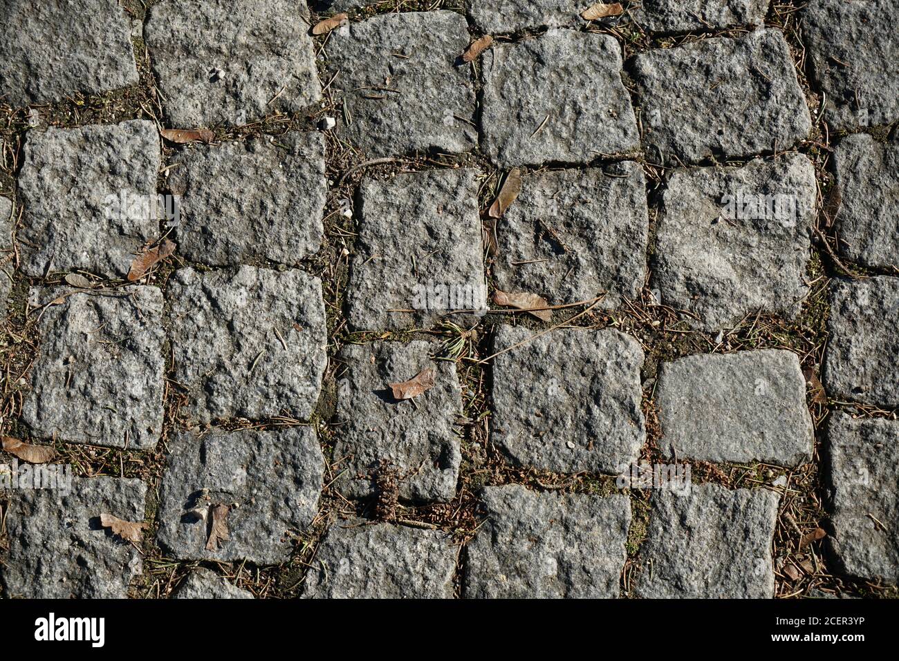 High angle shot of an abstract background of a cobblestone Stock Photo ...