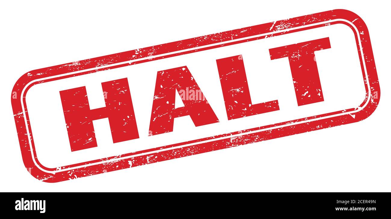 Halt stamp Cut Out Stock Images & Pictures - Alamy