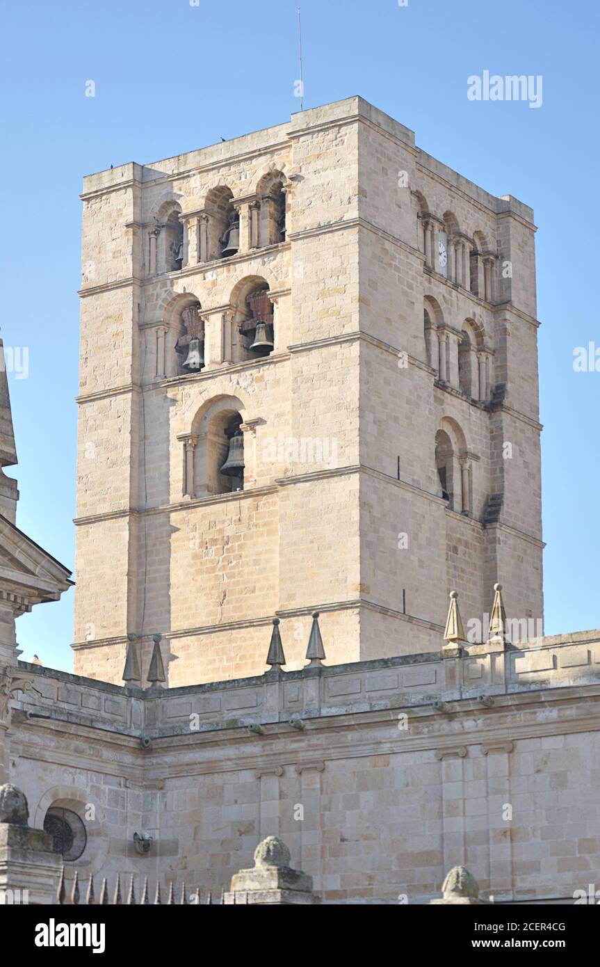 Tower of the Cathedral of Zamora one of the finest examples of Spanish ...