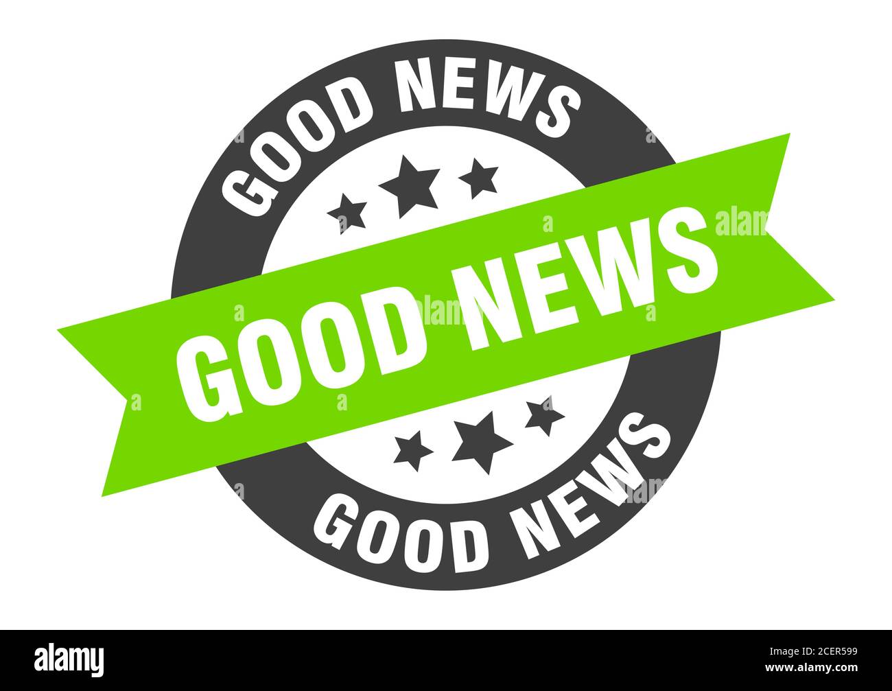 Good news sign round hi-res stock photography and images - Alamy