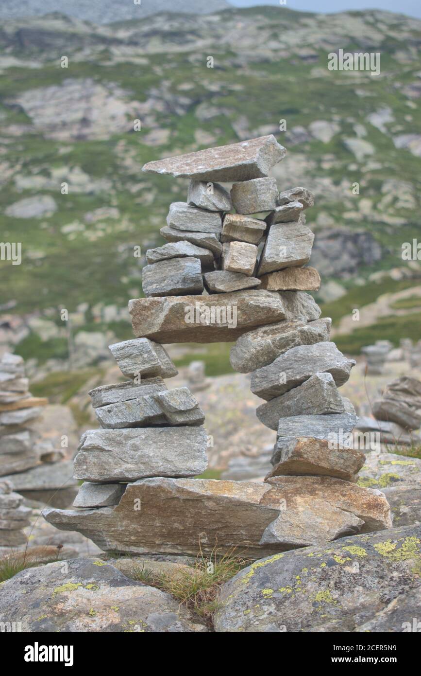 Figures landscape alpine hi-res stock photography and images - Alamy