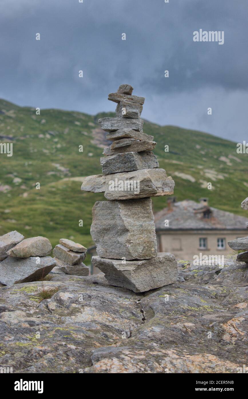 Figures landscape alpine hi-res stock photography and images - Alamy
