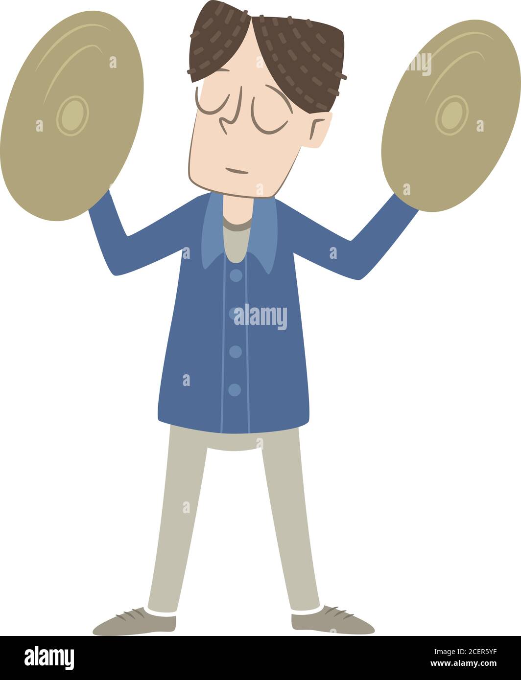 Cymbal musical instrument Stock Vector Images - Alamy