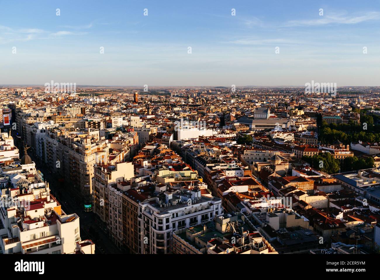 Madrid aerial view hi-res stock photography and images - Alamy
