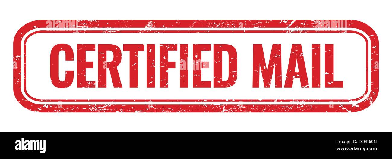 Certified mail word hi-res stock photography and images - Alamy