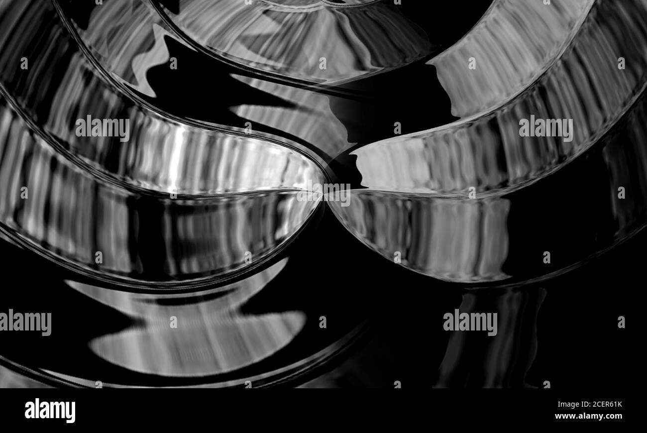 Abstract grayscale illustration with dark environment Stock Photo - Alamy