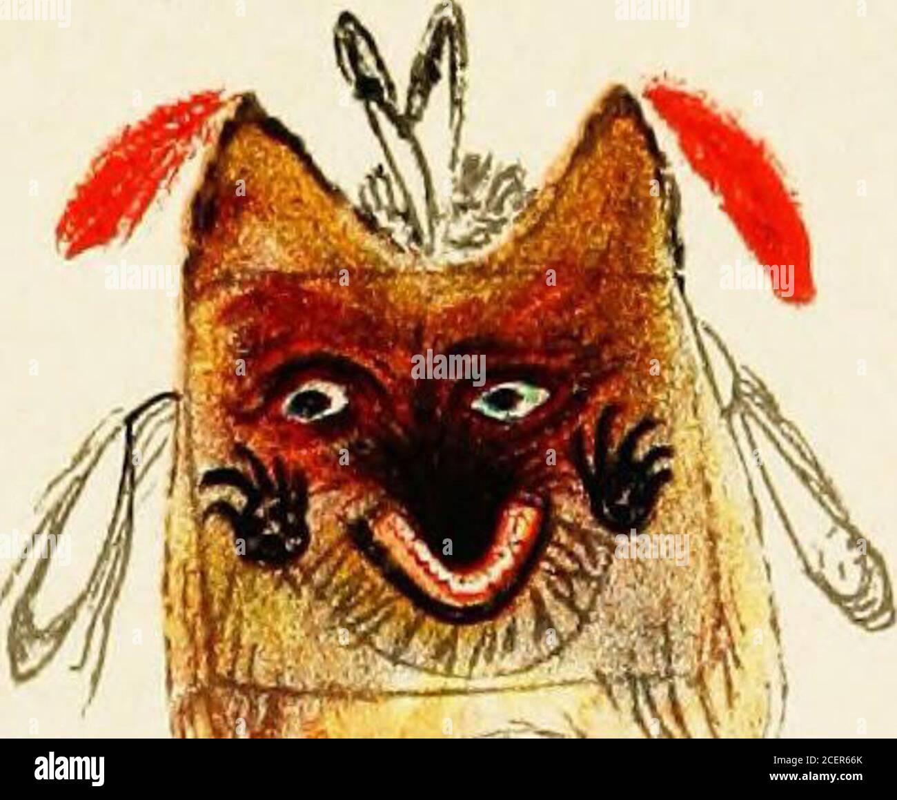 . Hopi Katcinas drawn by native artists. TIWENU PANWU Stock Photo - Alamy