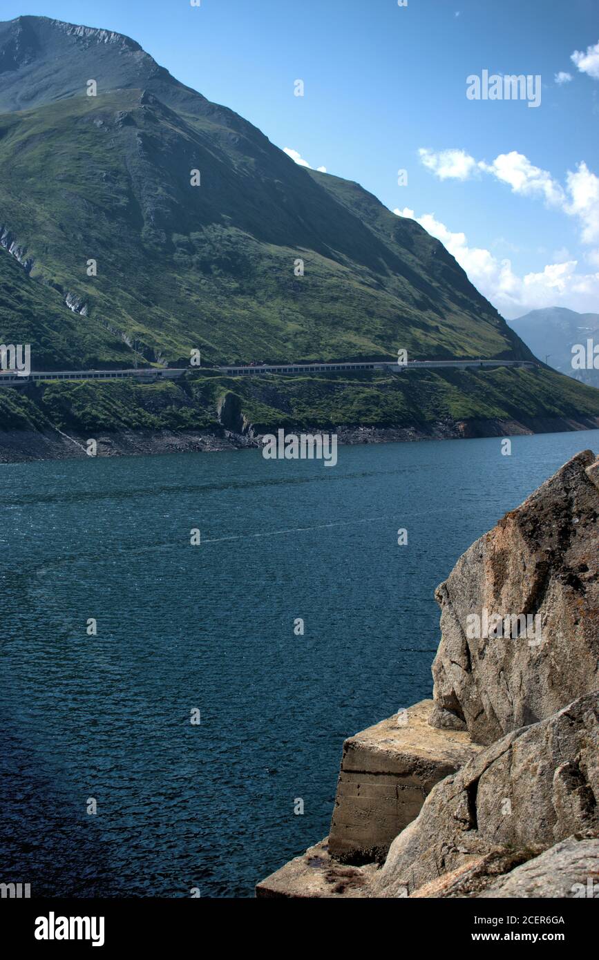 Swiss countryside at the Lukmanier pass Stock Photo - Alamy