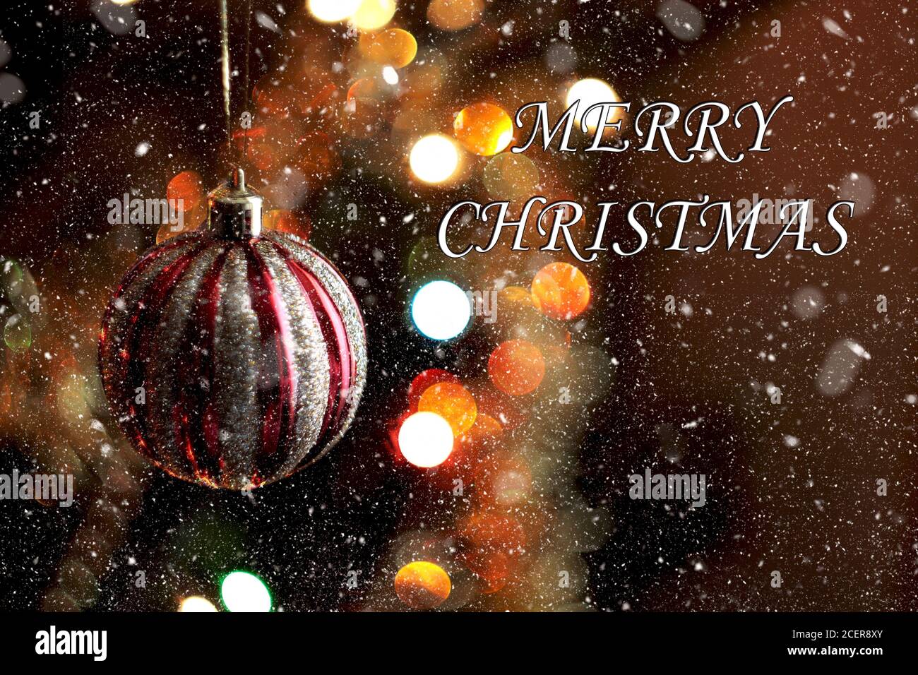 Merry christmas retro text hi-res stock photography and images - Alamy