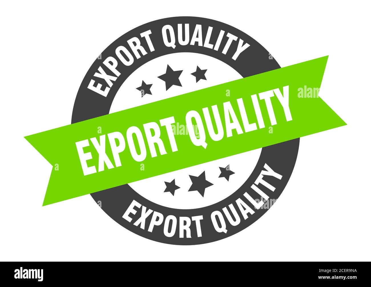 export quality sign. round isolated sticker. ribbon tag Stock Vector ...