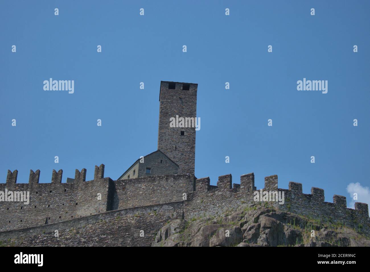 Castlegrande in Bellinzona Stock Photo - Alamy
