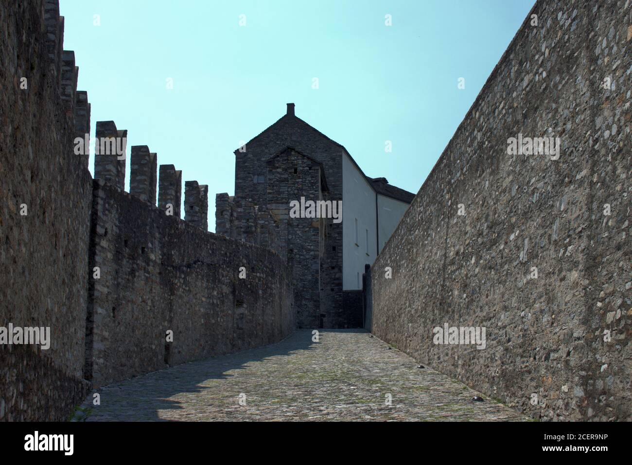 Castlegrande in Bellinzona Stock Photo - Alamy