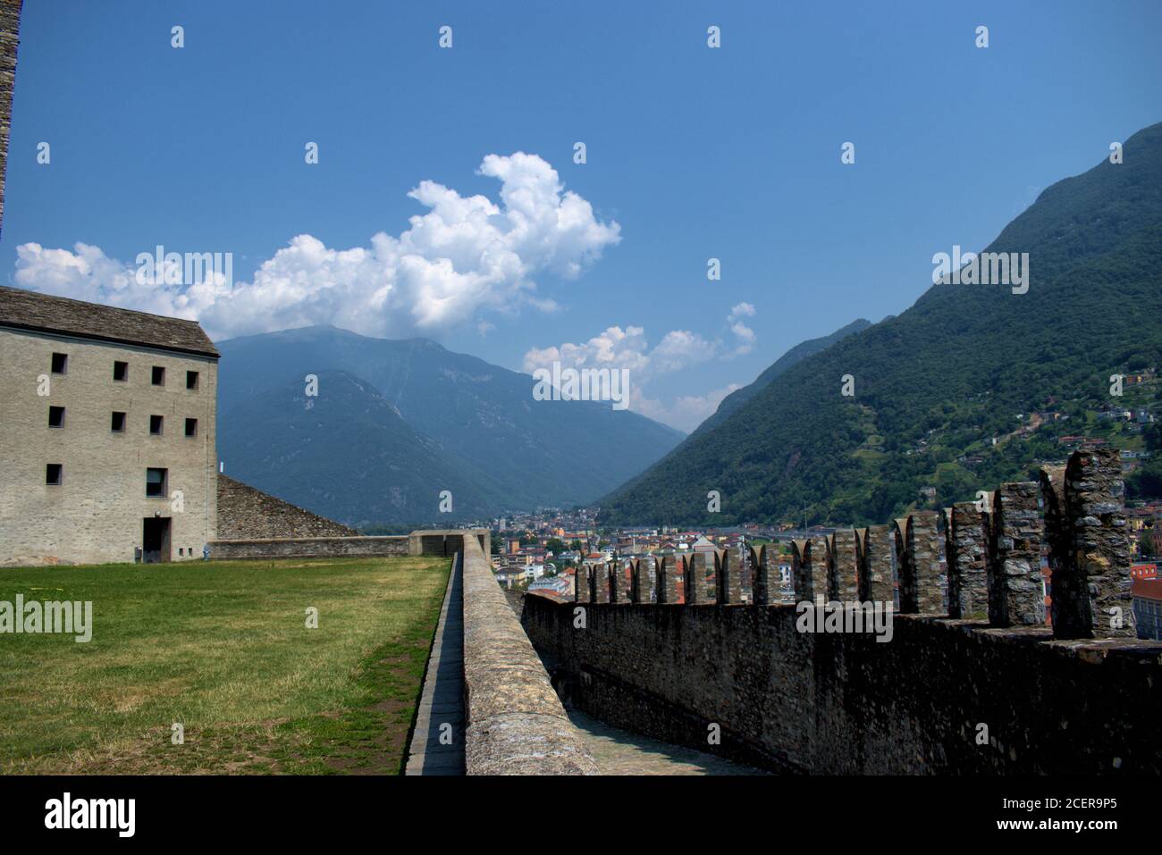 Castlegrande in Bellinzona Stock Photo - Alamy