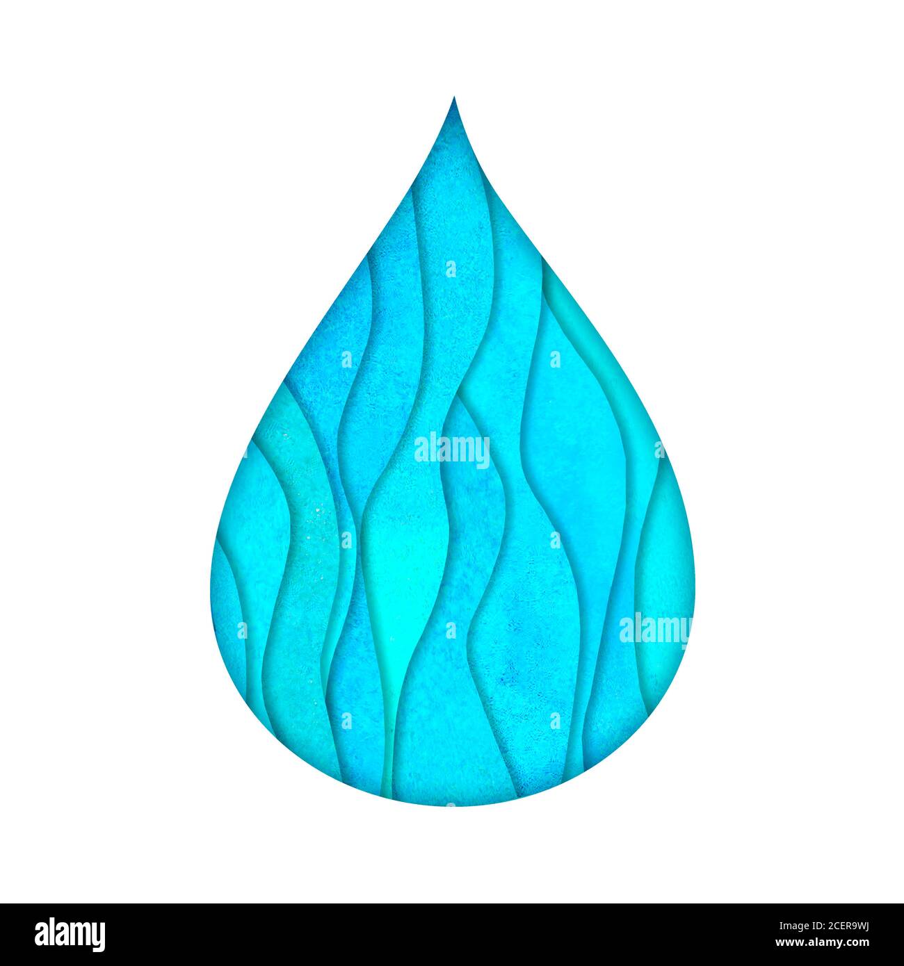 Raindrop logo template hi-res stock photography and images - Alamy