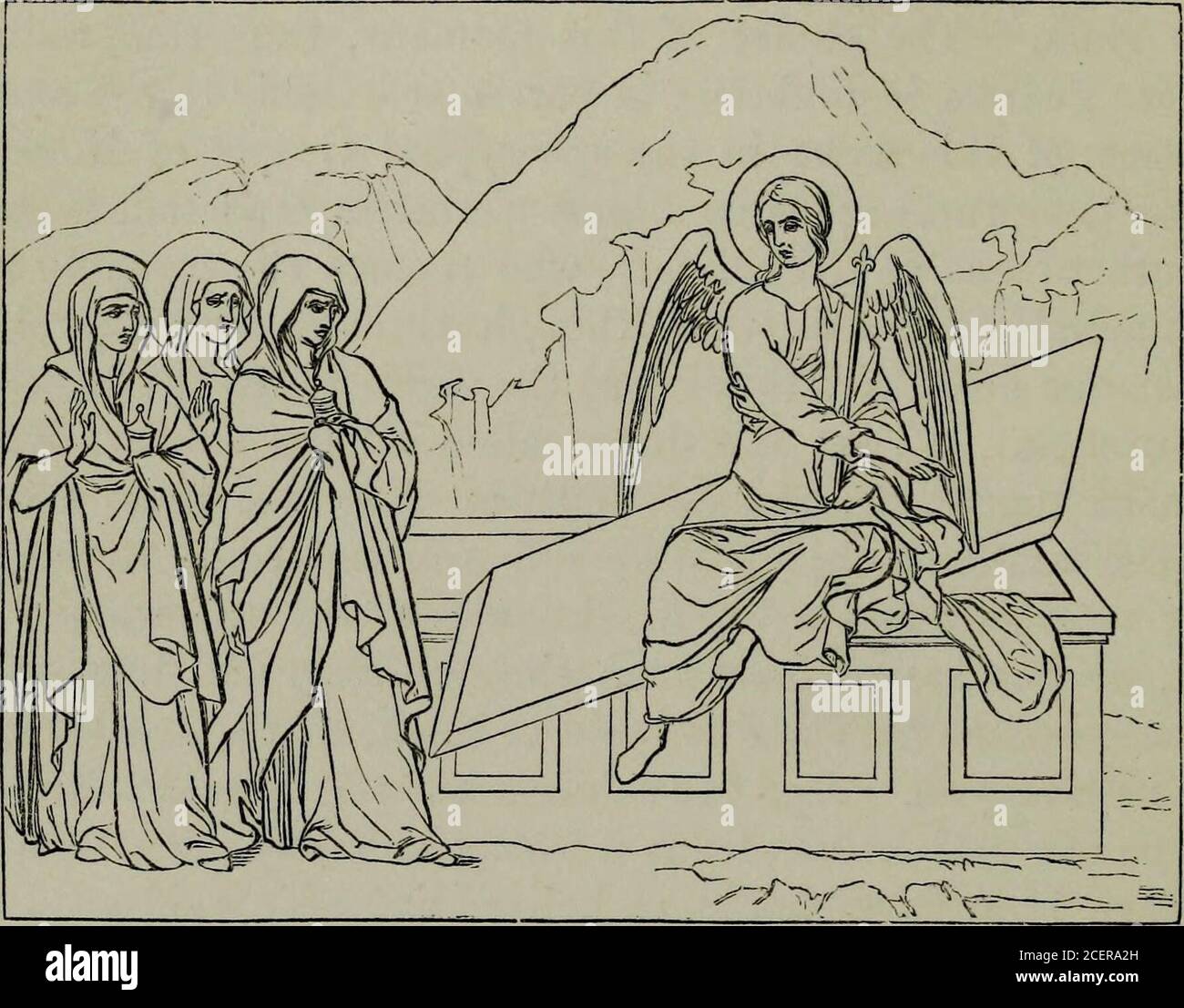 myrrh bearing women coloring page