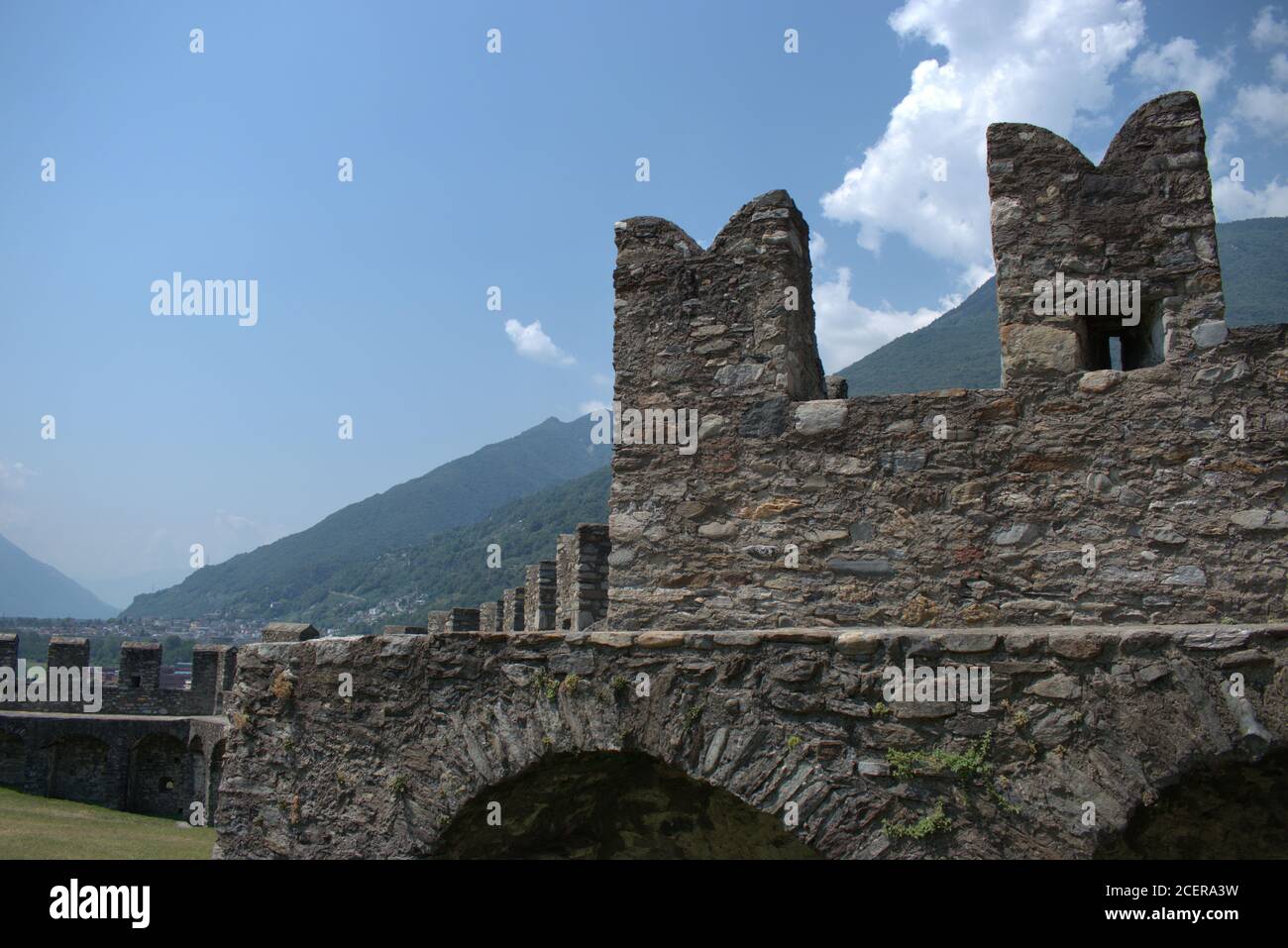 Castlegrande in Bellinzona Stock Photo - Alamy