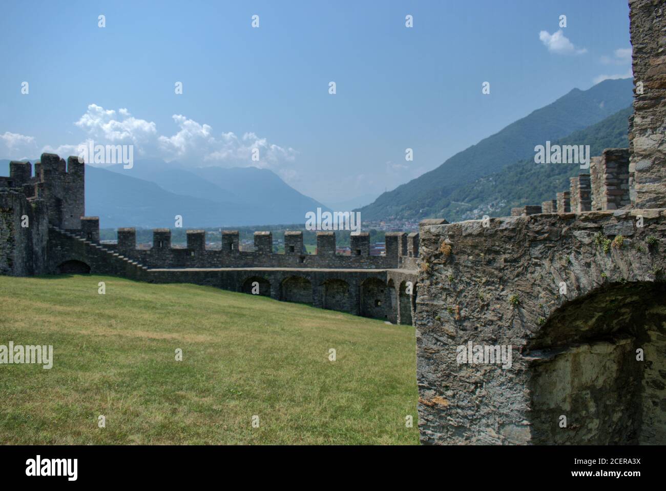 Castlegrande in Bellinzona Stock Photo - Alamy