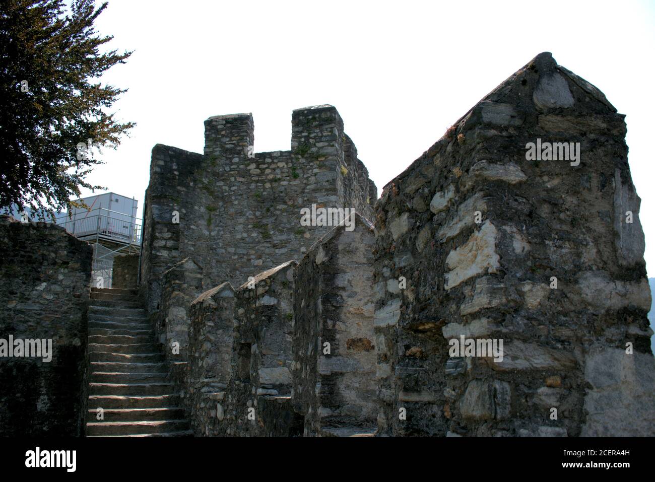 Castlegrande in Bellinzona Stock Photo - Alamy