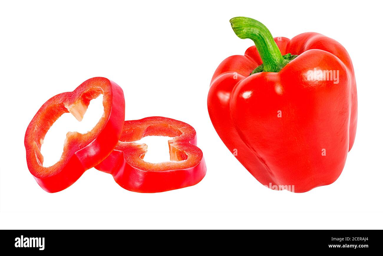 Pepper isolated on white background Stock Photo - Alamy