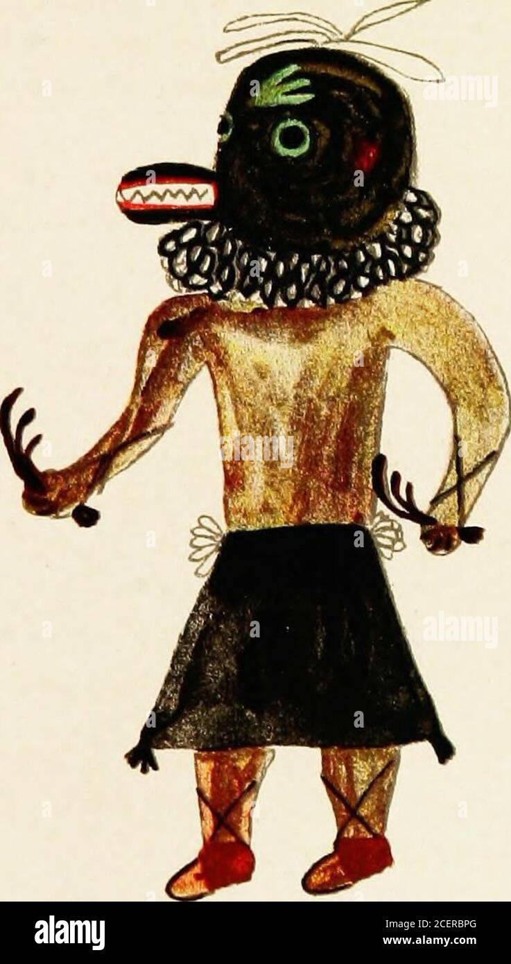 . Hopi Katcinas drawn by native artists. KEME HOTCANI Stock Photo - Alamy