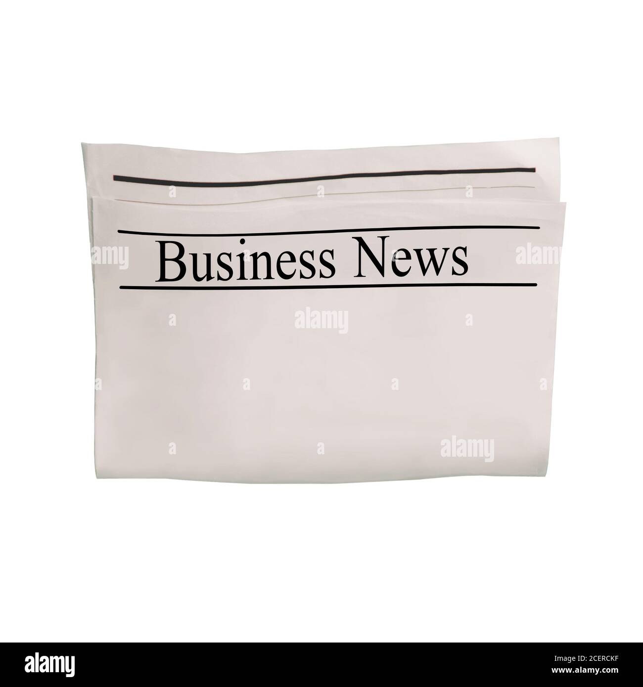 Mockup of Business news newspaper blank with empty space for news text ...