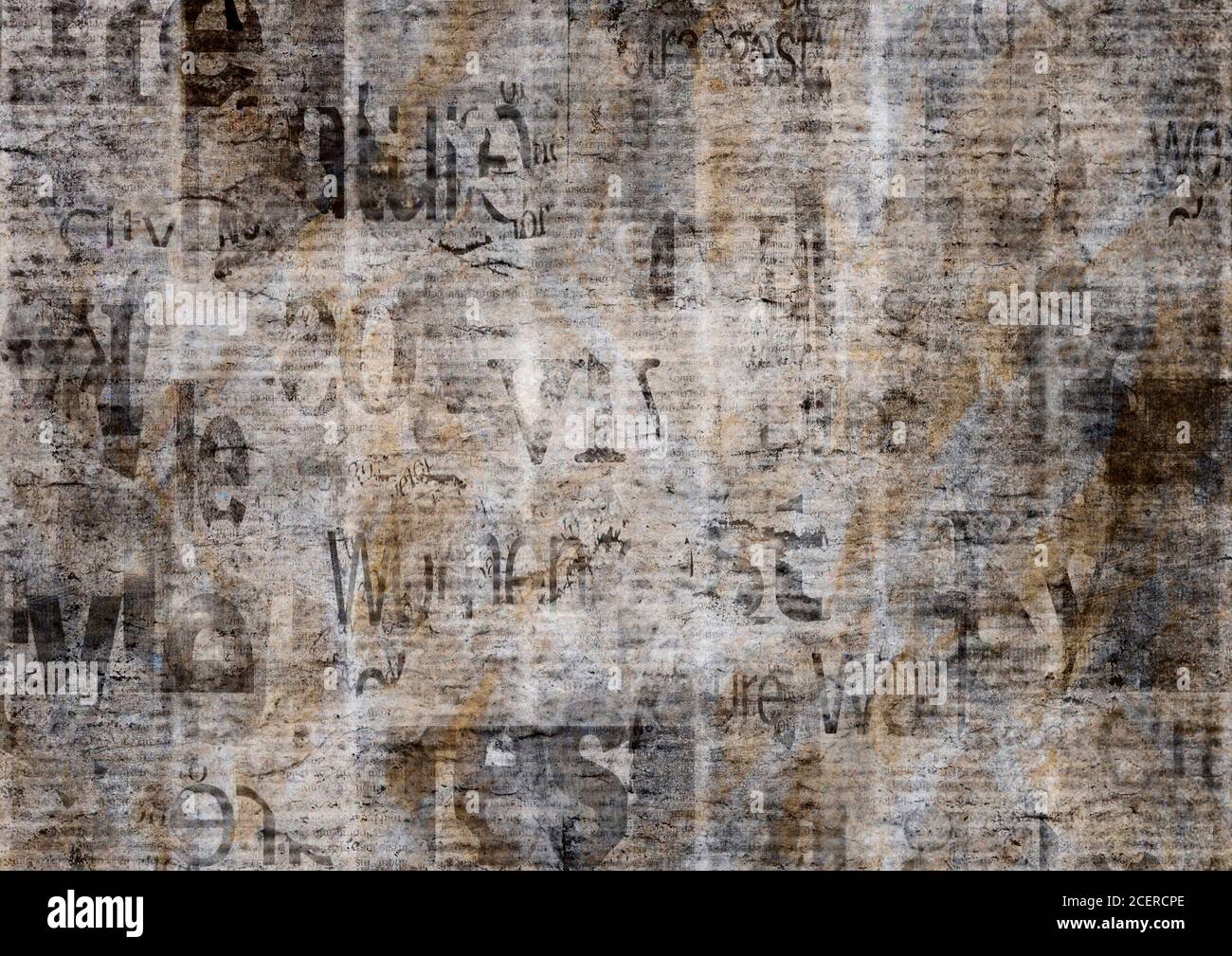 Old grunge newspaper paper textured background. Blurred vintage ...