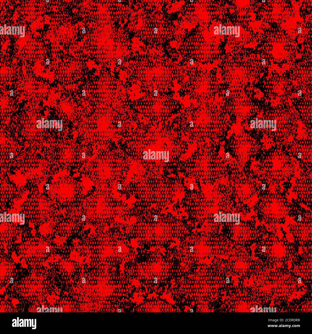 Red Snake Skin Pattern