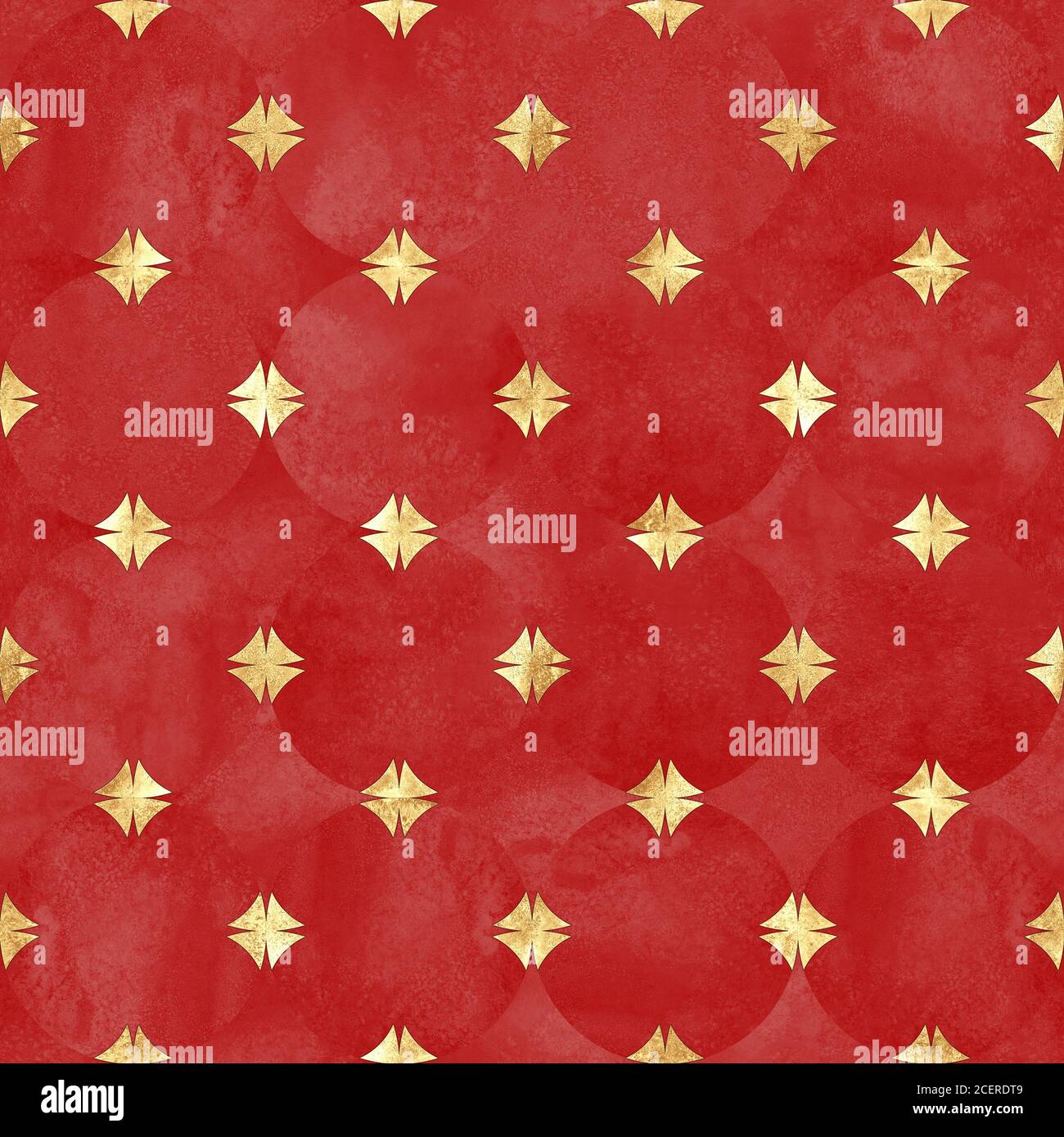 Abstract watercolor background with vibrant red circles. Watercolour ...