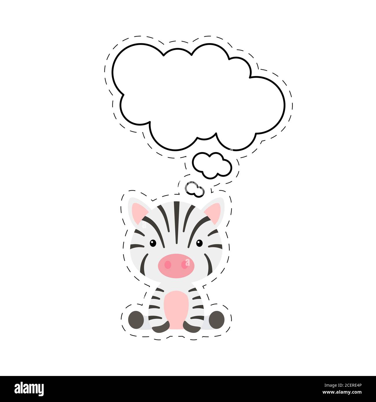 Baby Shower Zebra Clipart
