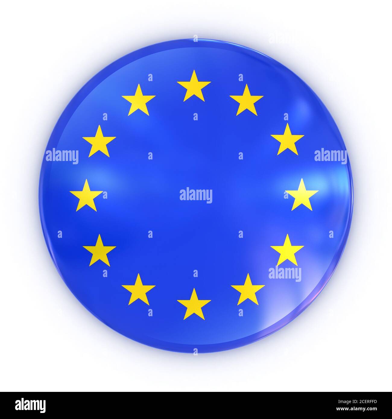 European union badge 3d rendering Stock Photo - Alamy