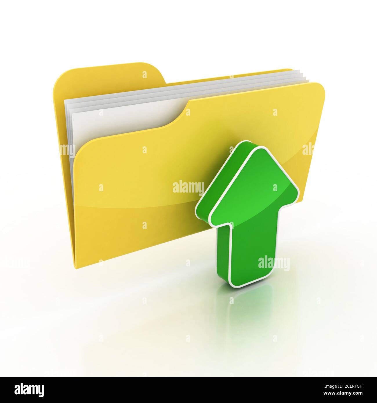 upload folder icon 3d illustration Stock Photo - Alamy