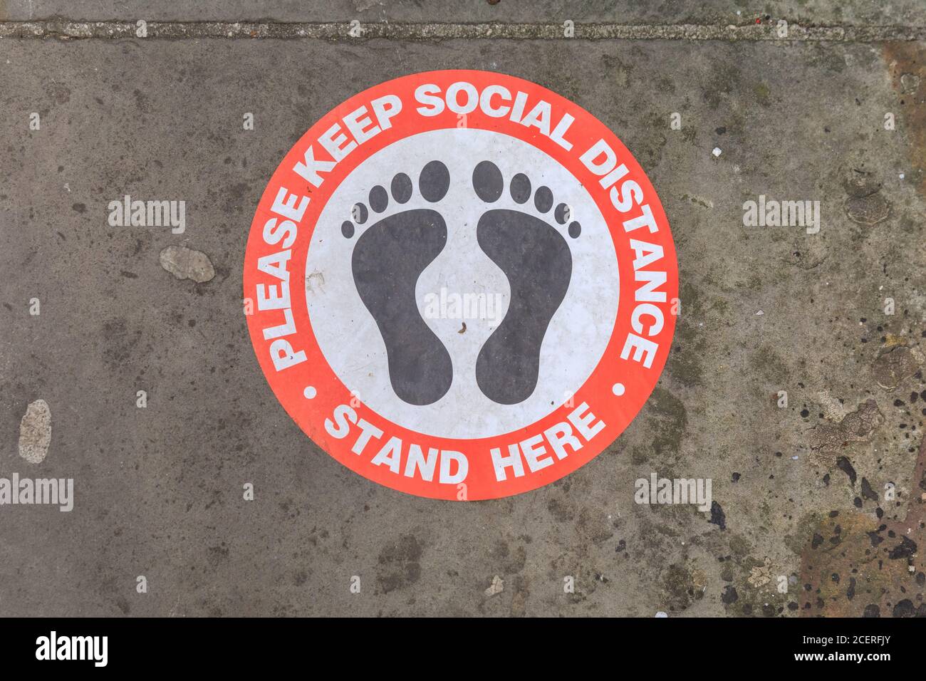 Social Distancing in Covent Garden, London, England, sign and advice on ...