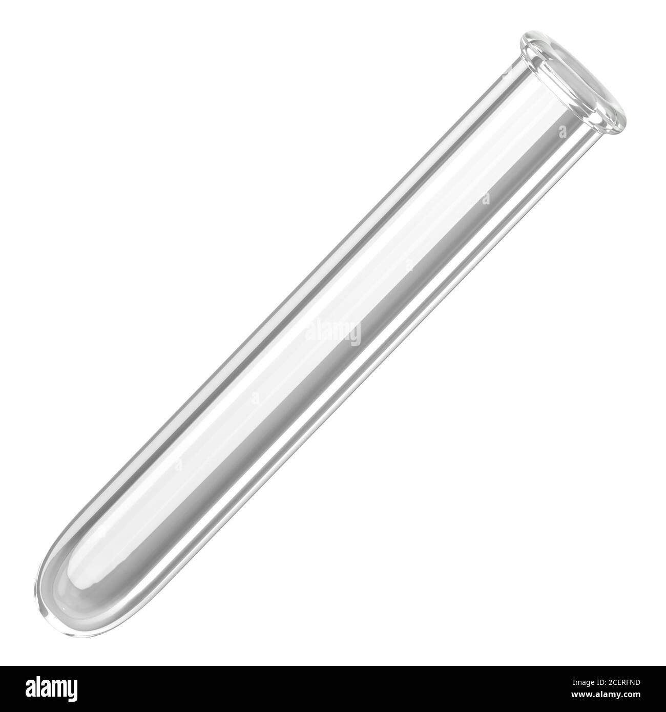empty test tube isolated on white background Stock Photo - Alamy