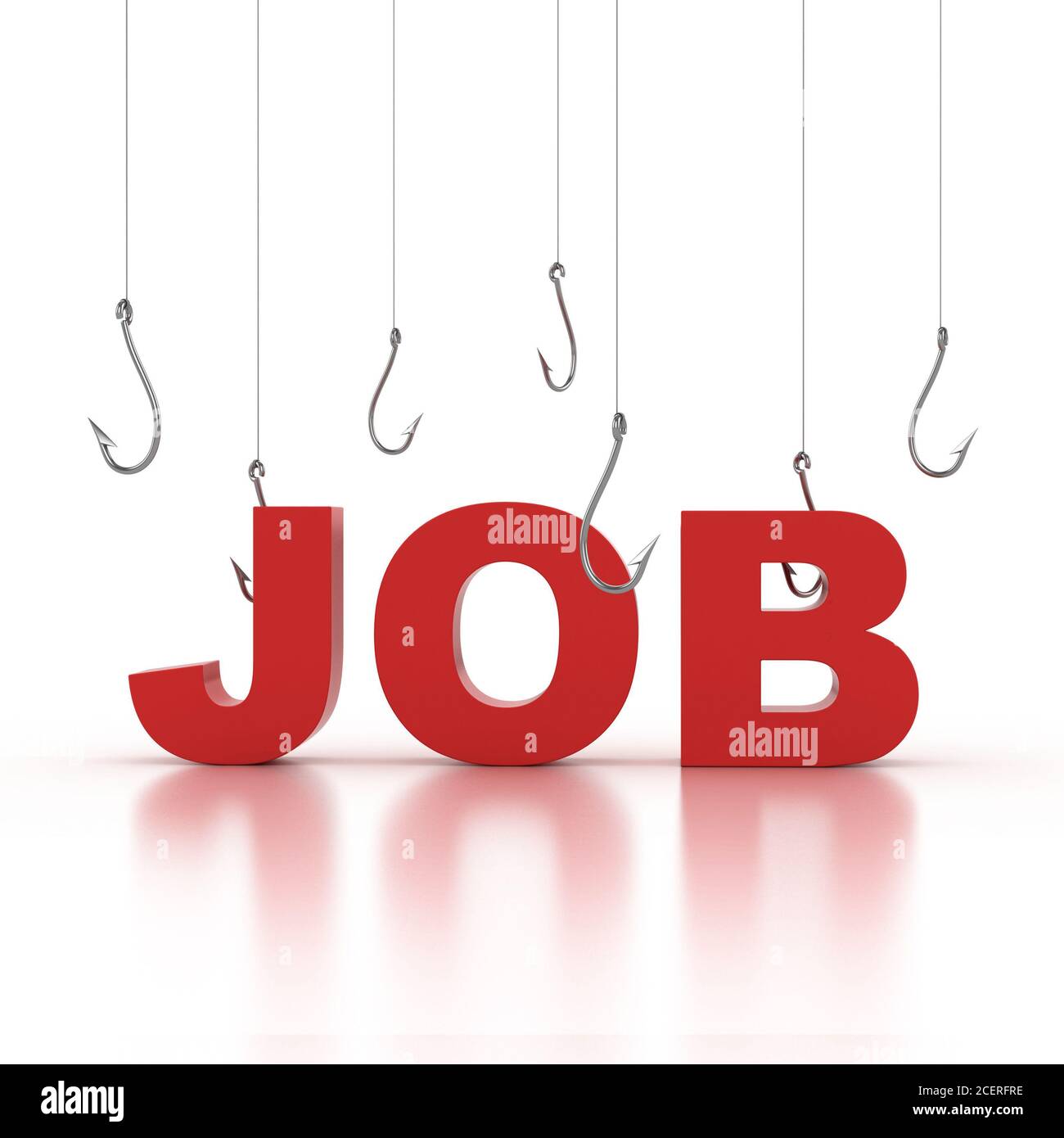 job hunt abstract 3d illustration Stock Photo - Alamy
