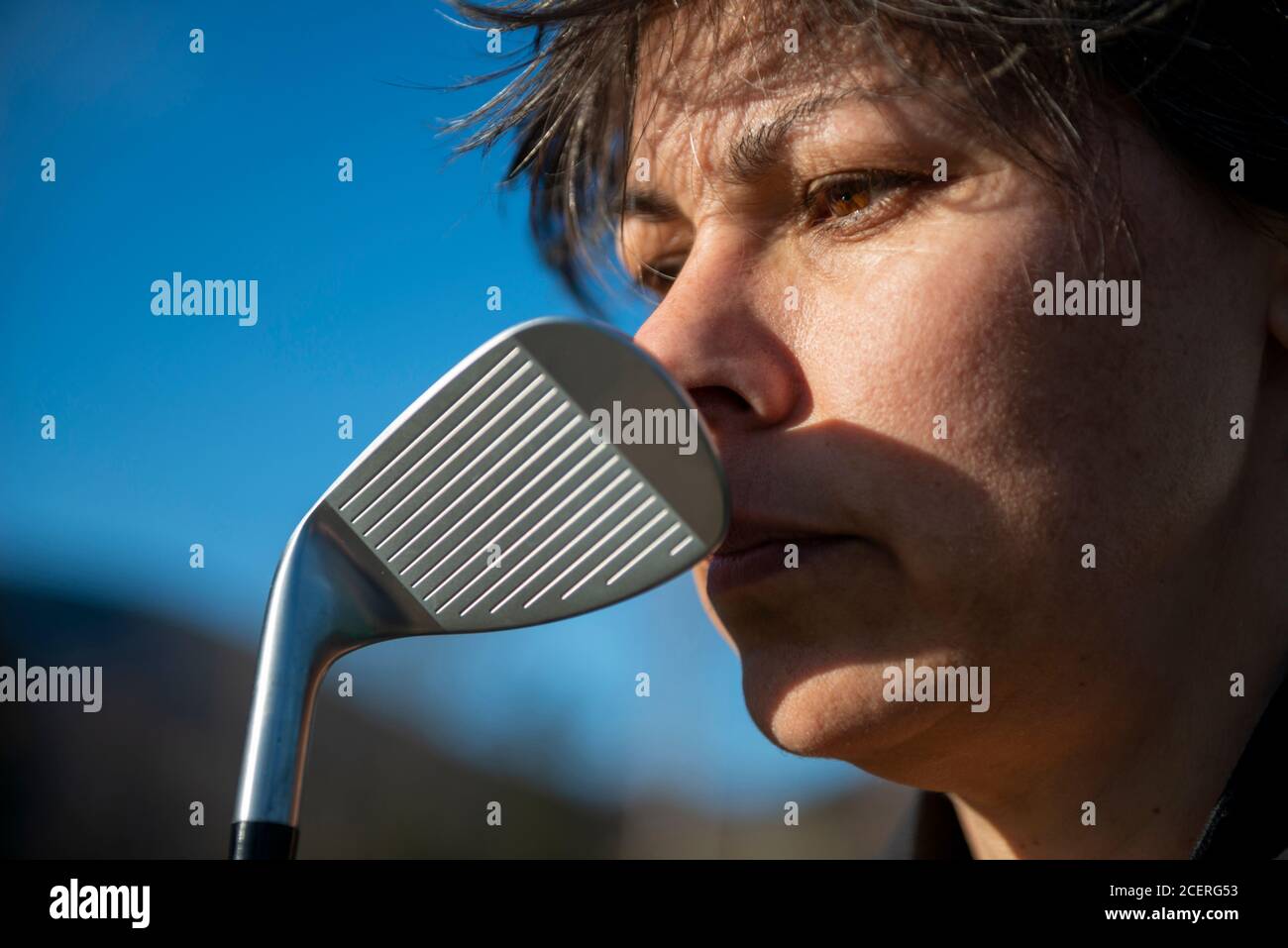 Holding frame in front of face hi-res stock photography and images - Alamy