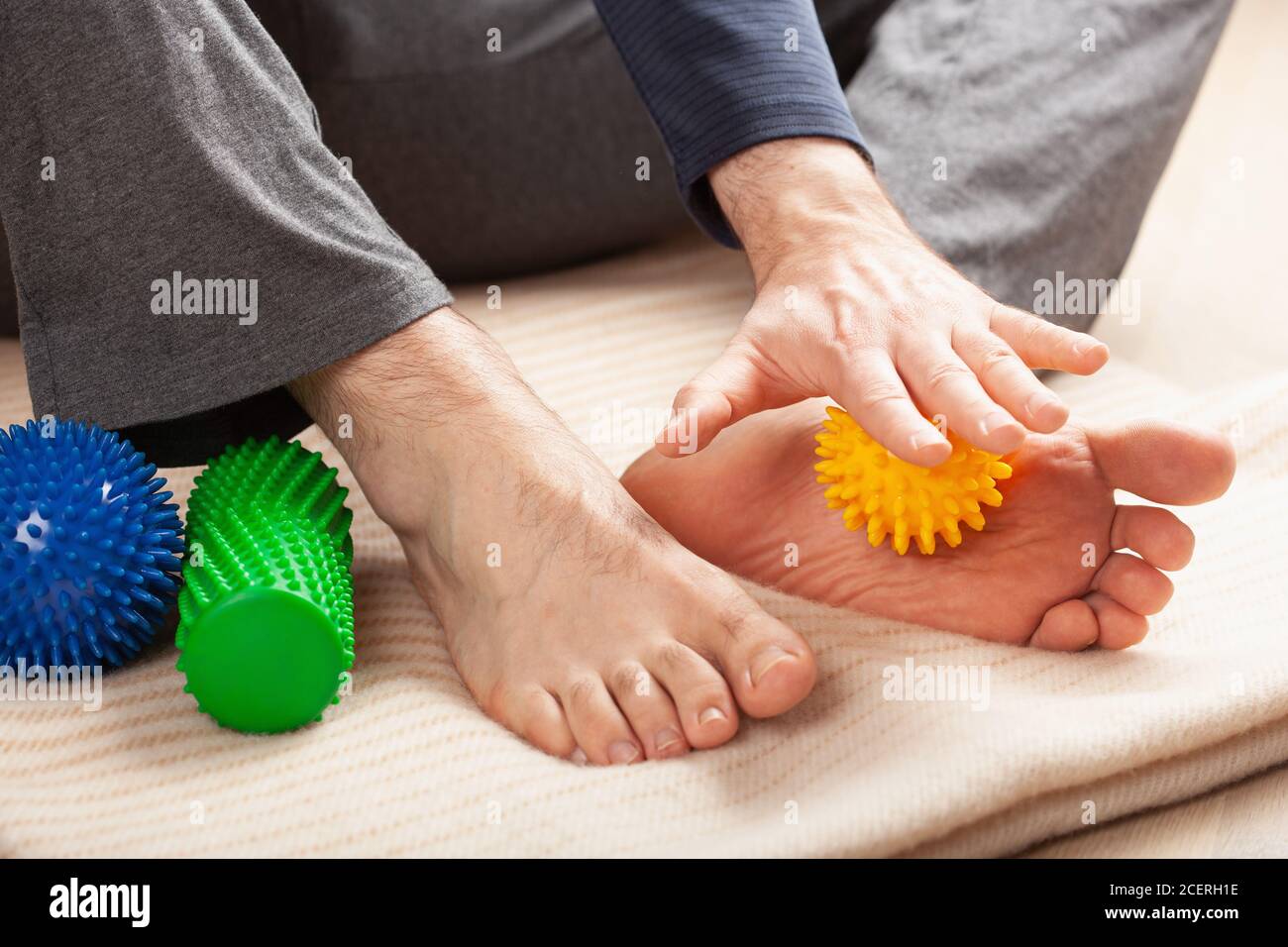 Man Foot Massage High Resolution Stock Photography and Images - Alamy