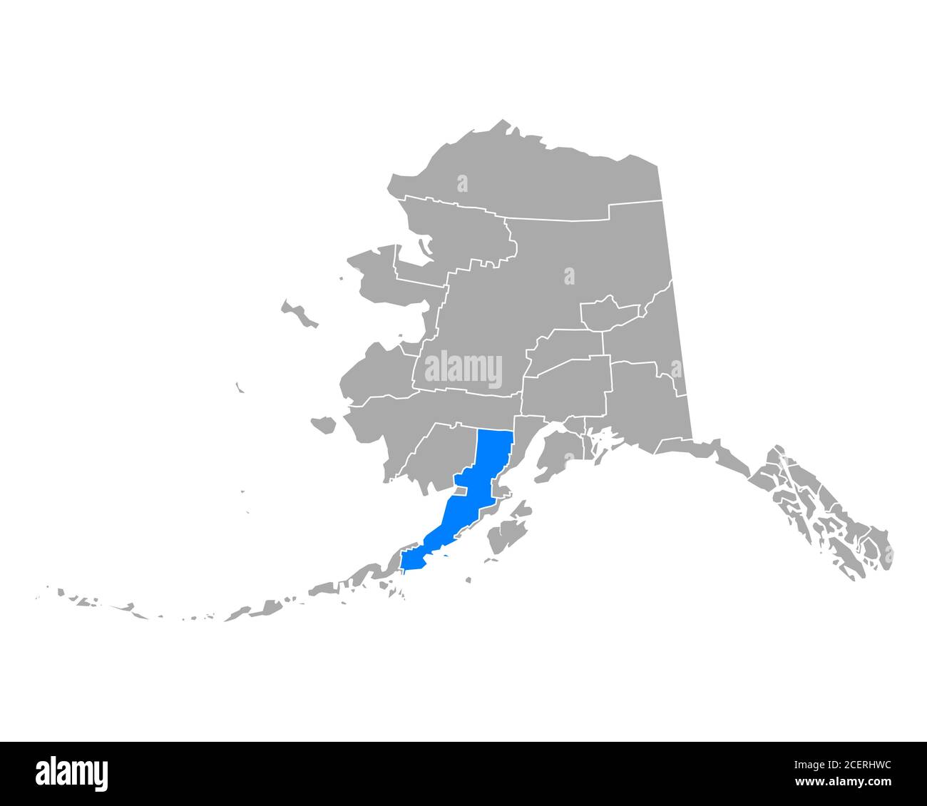 Map of Lake and Peninsula in Alaska Stock Photo - Alamy