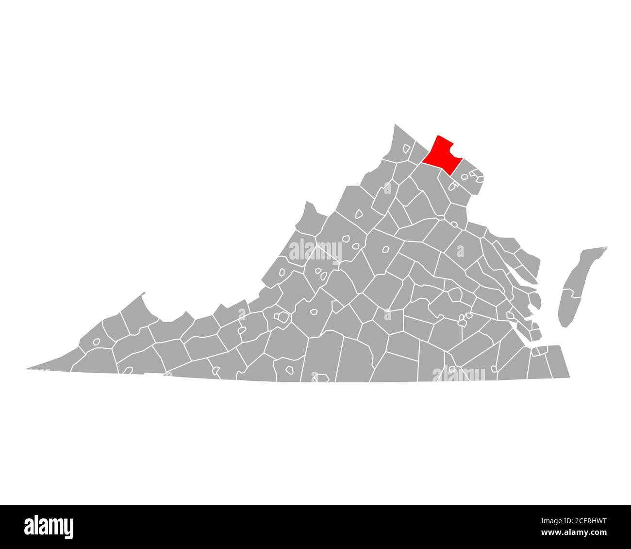 Loudoun county map hi-res stock photography and images - Alamy