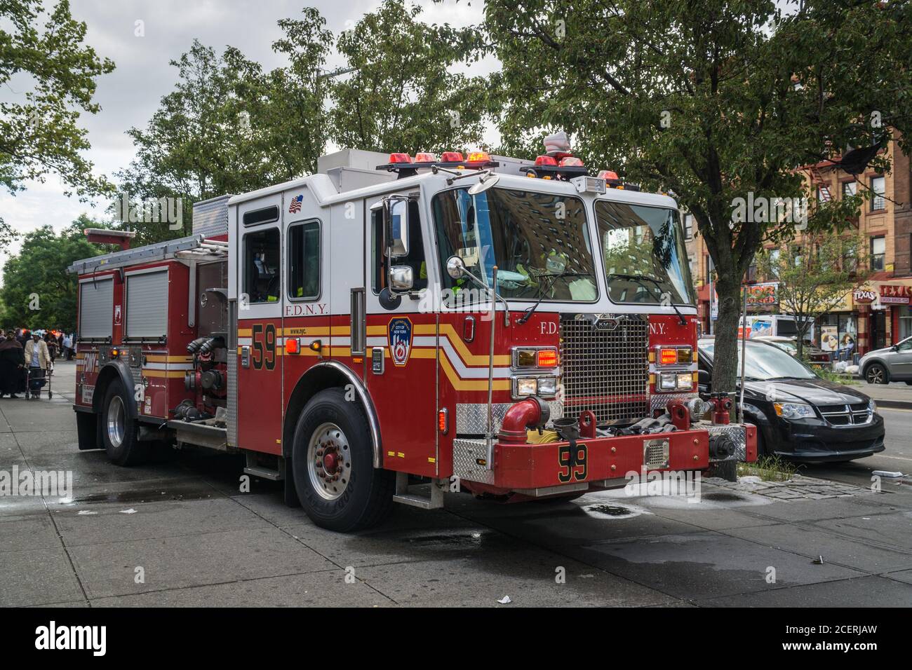 New York City, United States. 01st Sep, 2020. Multiple fire engines ...
