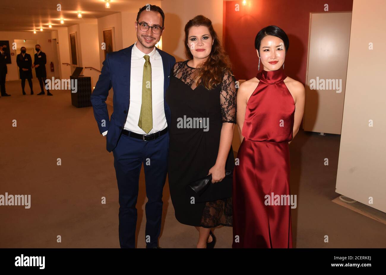 Munich, Germany. 01st Sep, 2020. The singers Benedikt Stampfli (l-r ...
