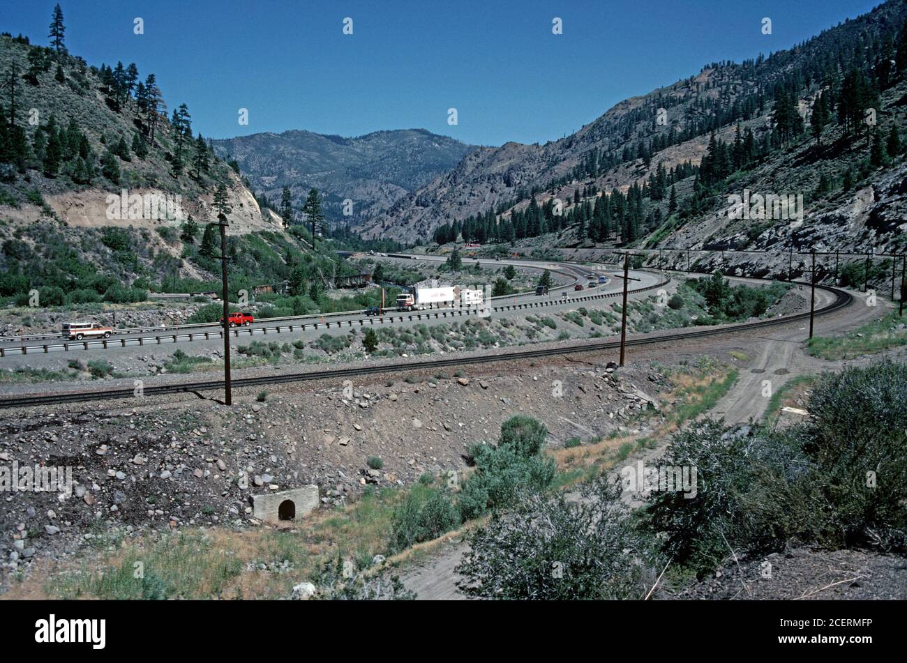 1970s highway hi-res stock photography and images - Alamy