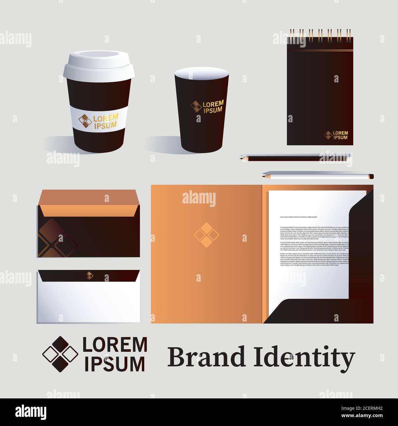 Office paper cups Stock Vector Images - Alamy