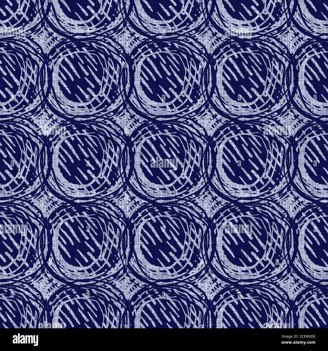 Seamless indigo doodle dot texture. Blue woven boro cotton dyed effect ...